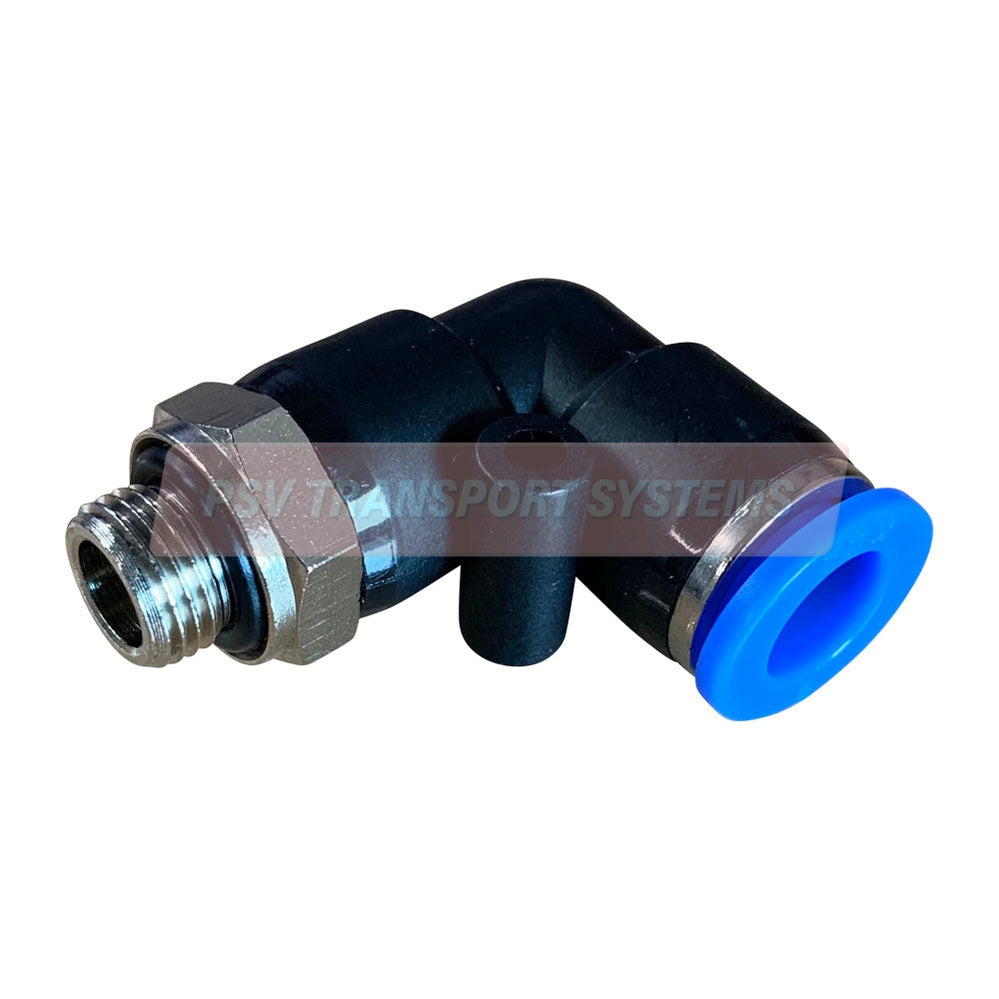 PSV/20/484-Pneumatic Fitting Connector, Swivel Elbow - Parallel Thread ...